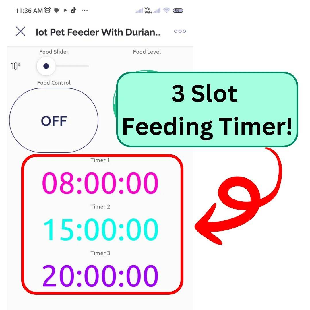 Arduino STEM RBT project: DIY IOT SMART PET FEEDER/ FISH FEEDER WITH DURIAN UNO