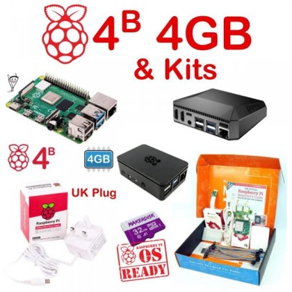 Raspberry Pi 4 Model B 4GB and Kits