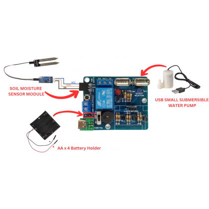 AUTO PLANT WATERING SYSTEM WITH MB-54 MULTI-SENSOR KIT V2