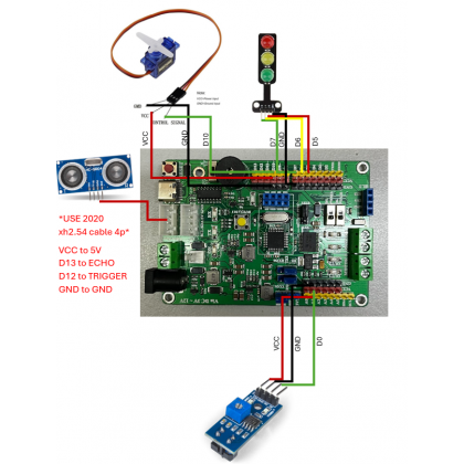 ARDUINO STEM RBT PROJECT: ARDUINO SMART CONTACTLESS DUSTBIN WITH LED TRAFFIC LIGHT MODULE AND ...