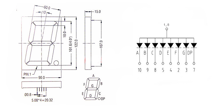 7 Segment Display Data Sheet